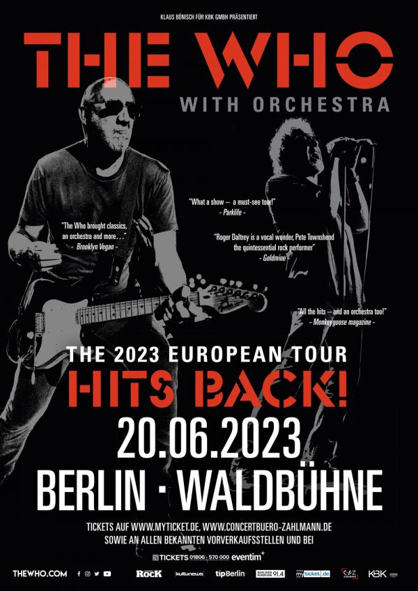 THE WHO ANNOUNCE FIRST EUROPEAN DATES IN SEVEN YEARS - The Who